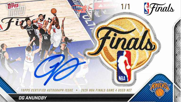 OG Anunoby's Topps NOW card and 7 other cards of iconic New York sports ...