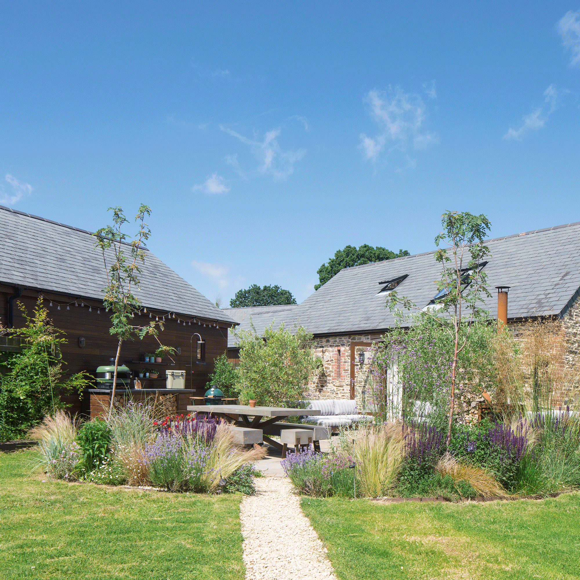 Tour this Cornish garden complete with a greenhouse, pergola and ...