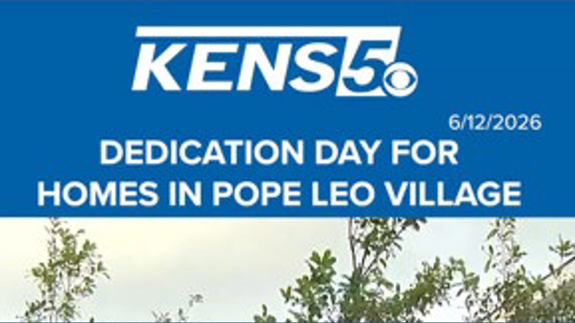Dedication day for homes in Pope Leo Village