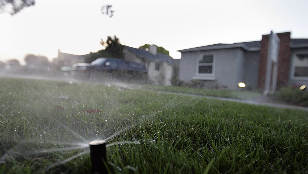 Efficient lawn watering for healthier grass