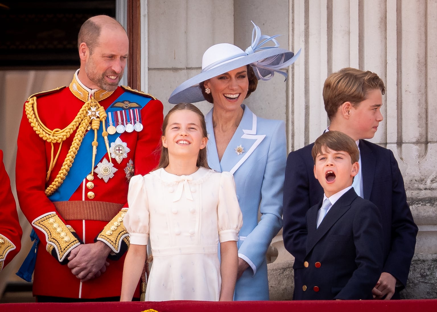 Red Arrows flypast for Trooping the Colour delights Prince Louis