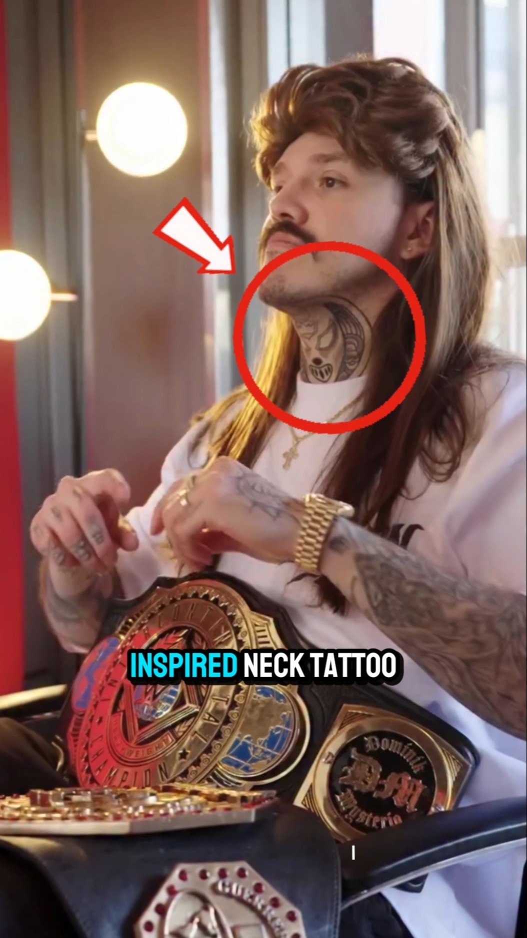 Dominik Mysterio spotted with a new neck tattoo in Australia💪