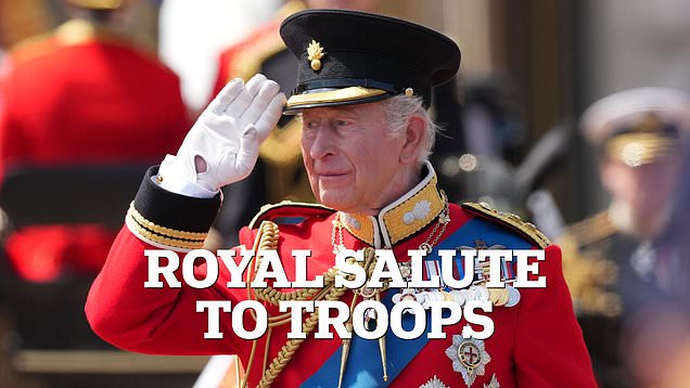 King Charles takes in Trooping of the Colour on official birthday