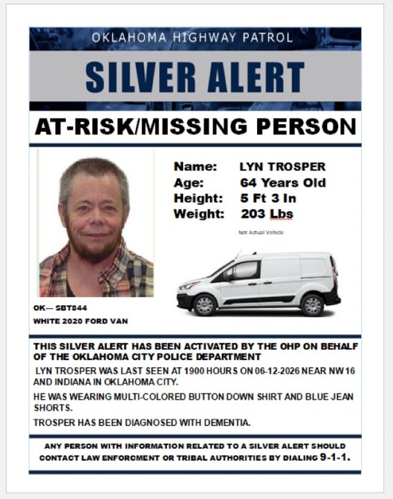 Silver Alert issued for missing 64-year-old man
