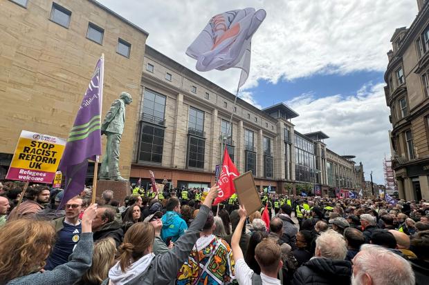 Thousands join Glasgow anti-racism protest after far-right violence ...