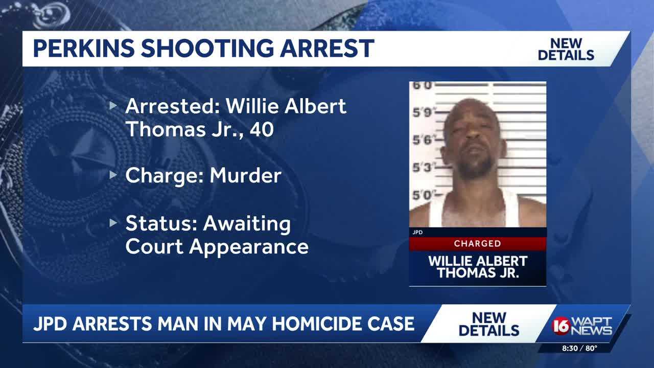 Suspect arrested in deadly Perkins Street shooting