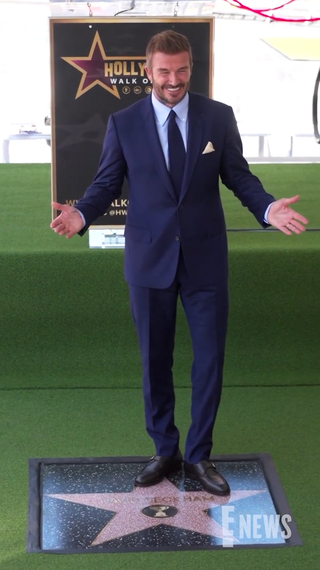 David Beckham honored on the Hollywood Walk of Fame
