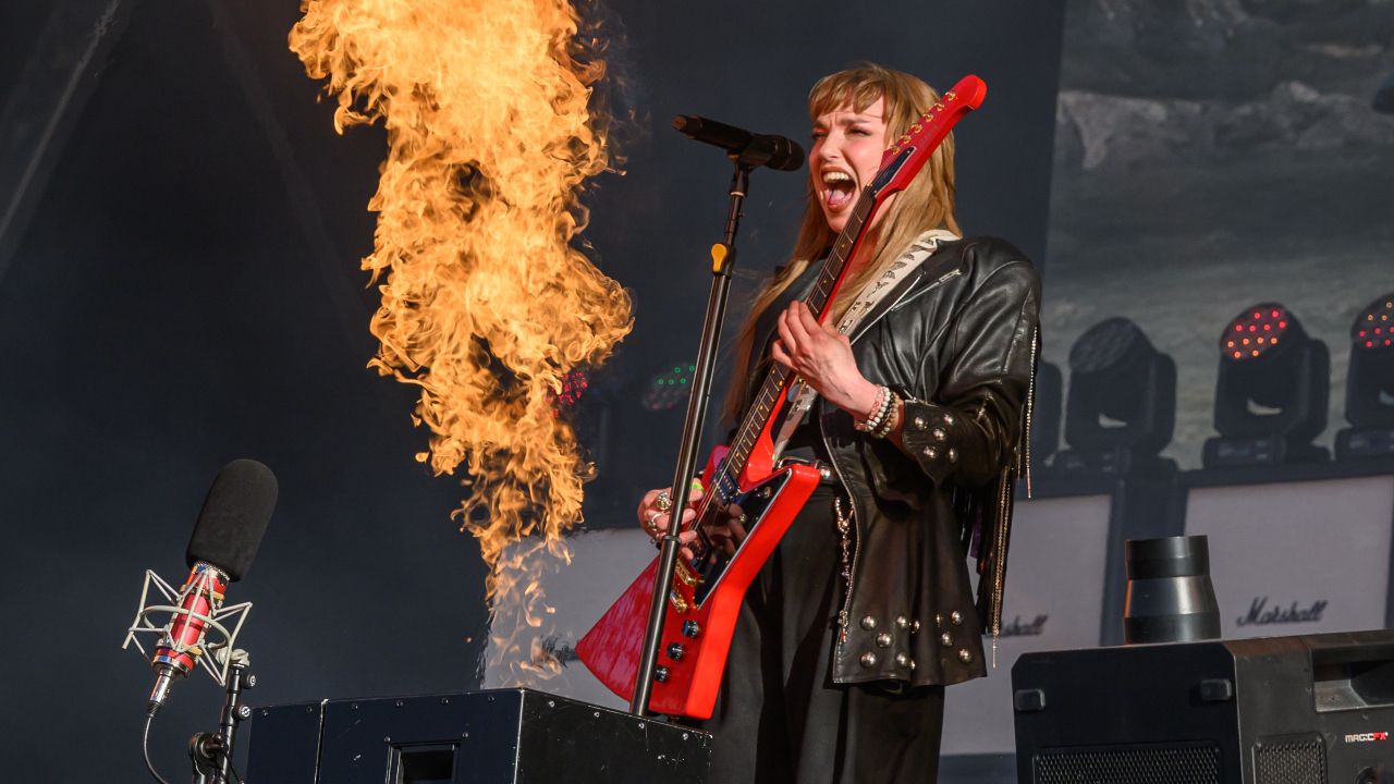 Flames, confetti, screams and Lady Gaga: Halestorm's Download set is a ...