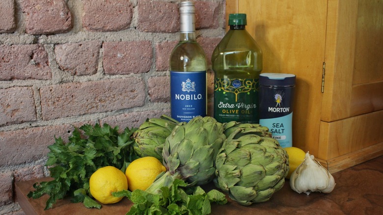 Carciofi alla Romana (Roman-style artichokes) recipe