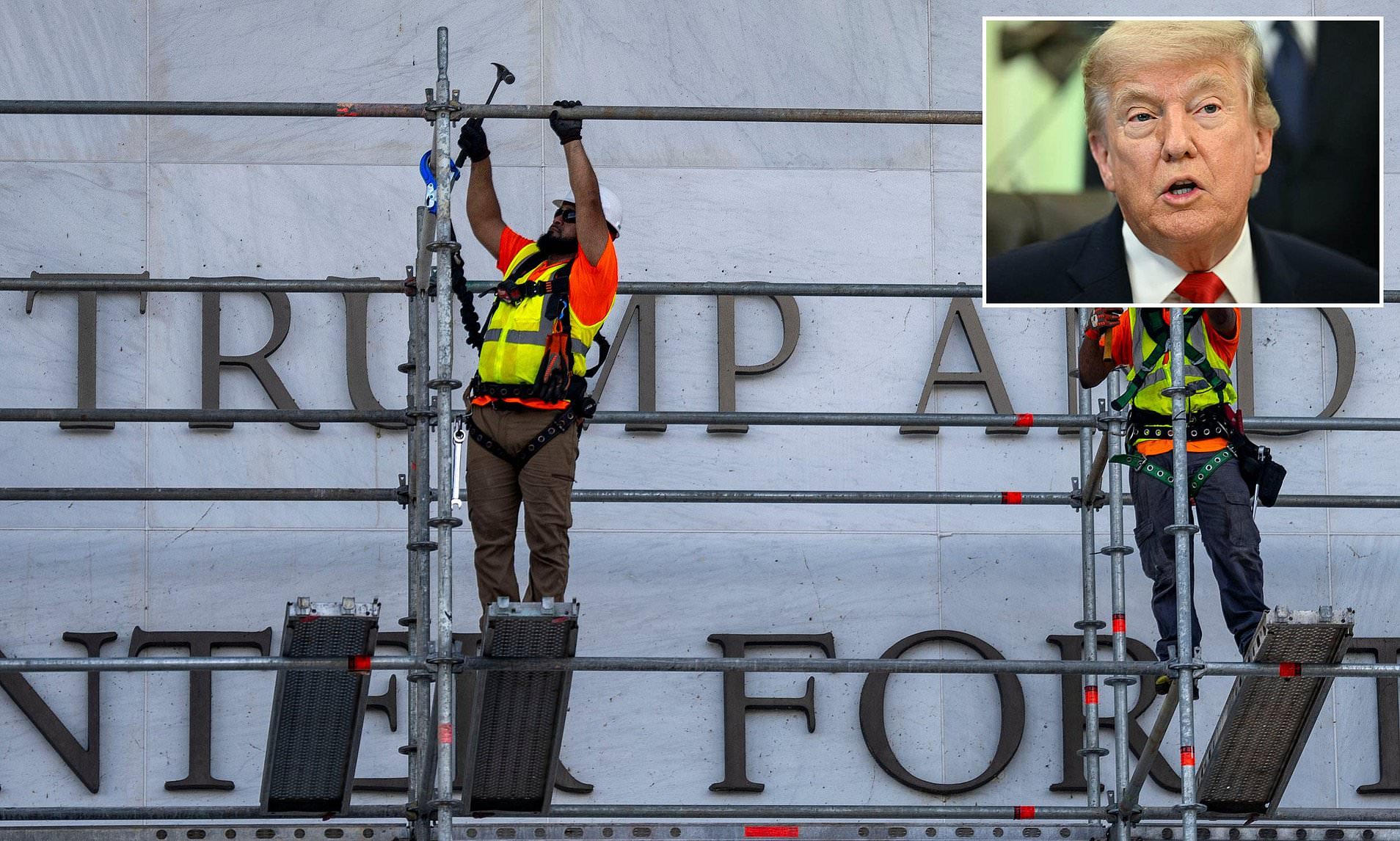 Trump's name ripped off the Kennedy Center hours before his 80th birthday