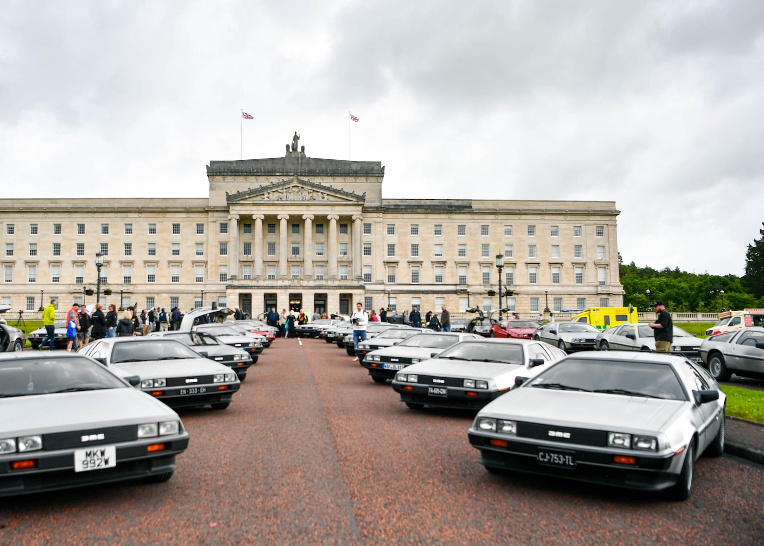 Over 100 DeLoreans gather at Stormont Estate for European festival