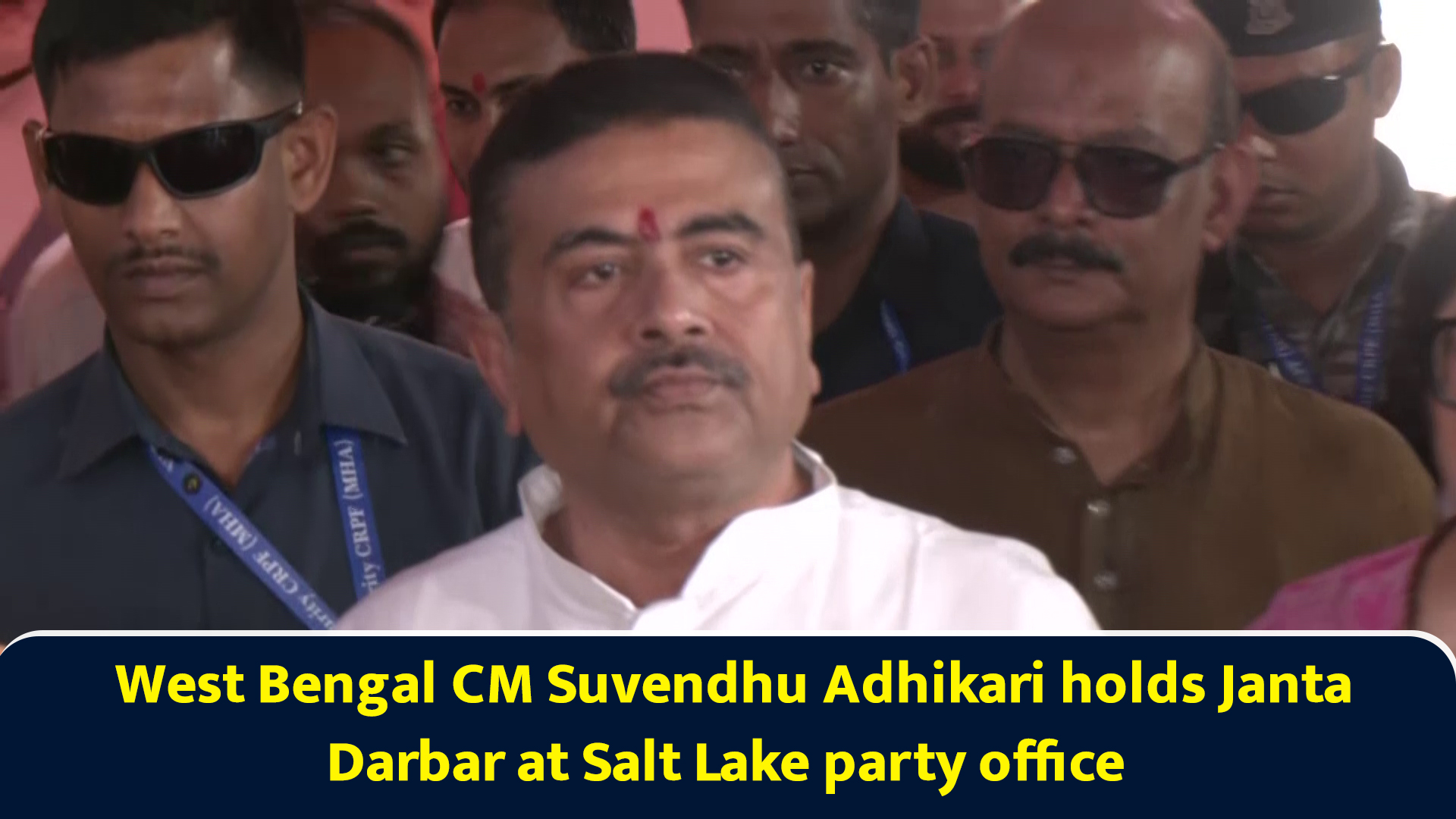 West Bengal CM Suvendhu Adhikari holds Janta Darbar at Salt Lake party ...