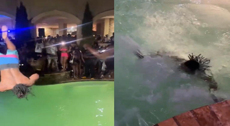 Man does backflip into pool at party trying to impress women ...