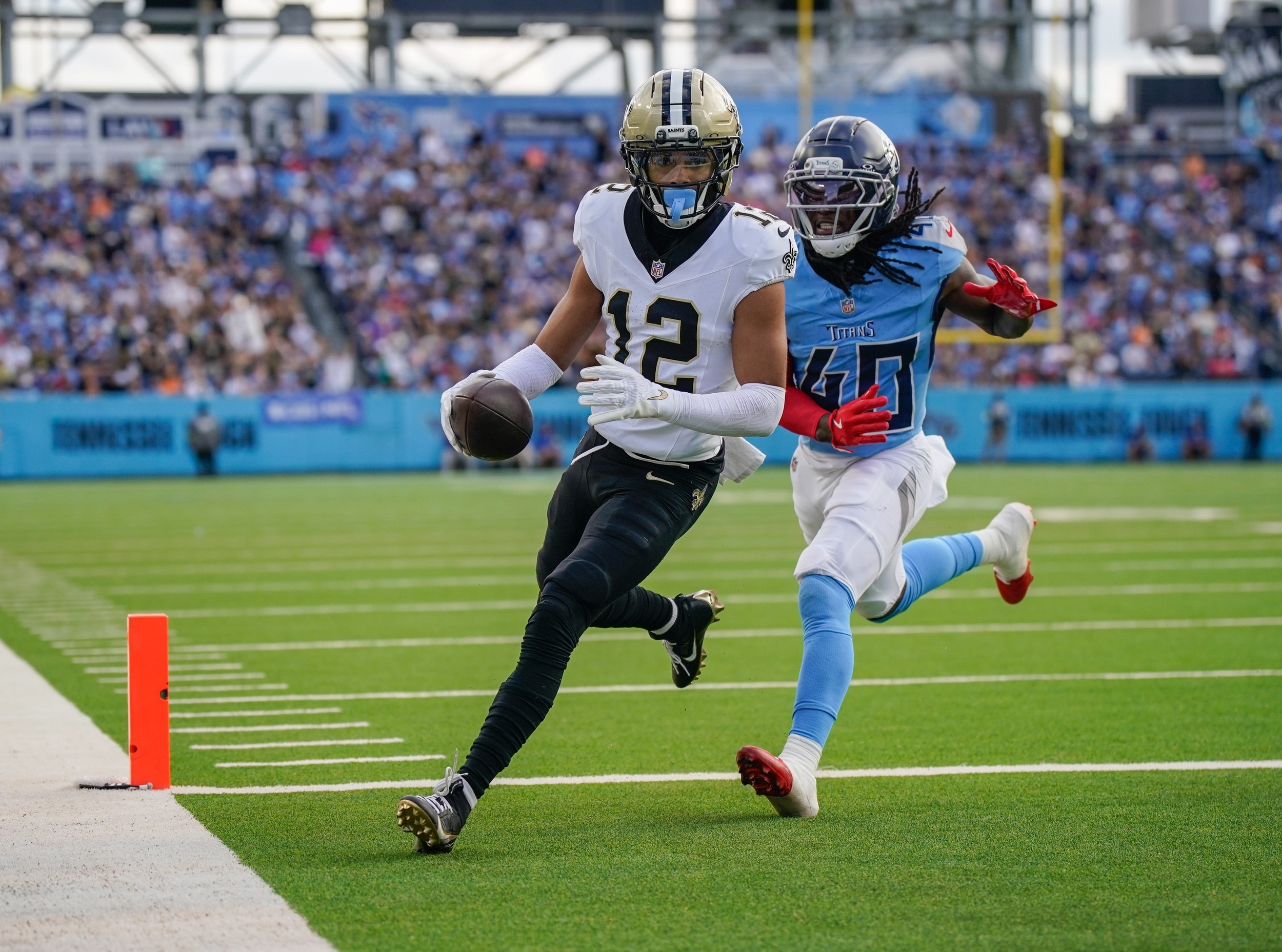 Saints WR Chris Olave still recovering from blood clot