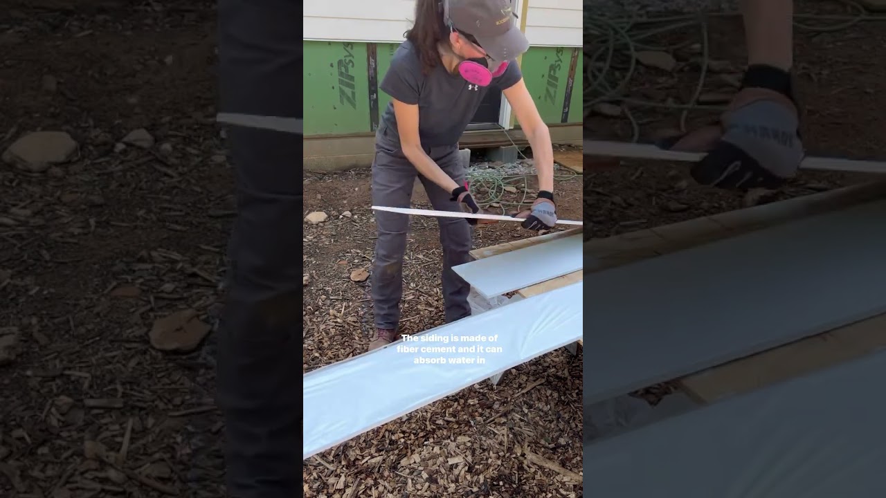 Install fiber cement siding during a full self-build project