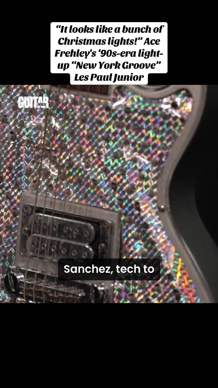 Unboxing Ace Frehley's KISS reunion 'Christmas lights' guitar