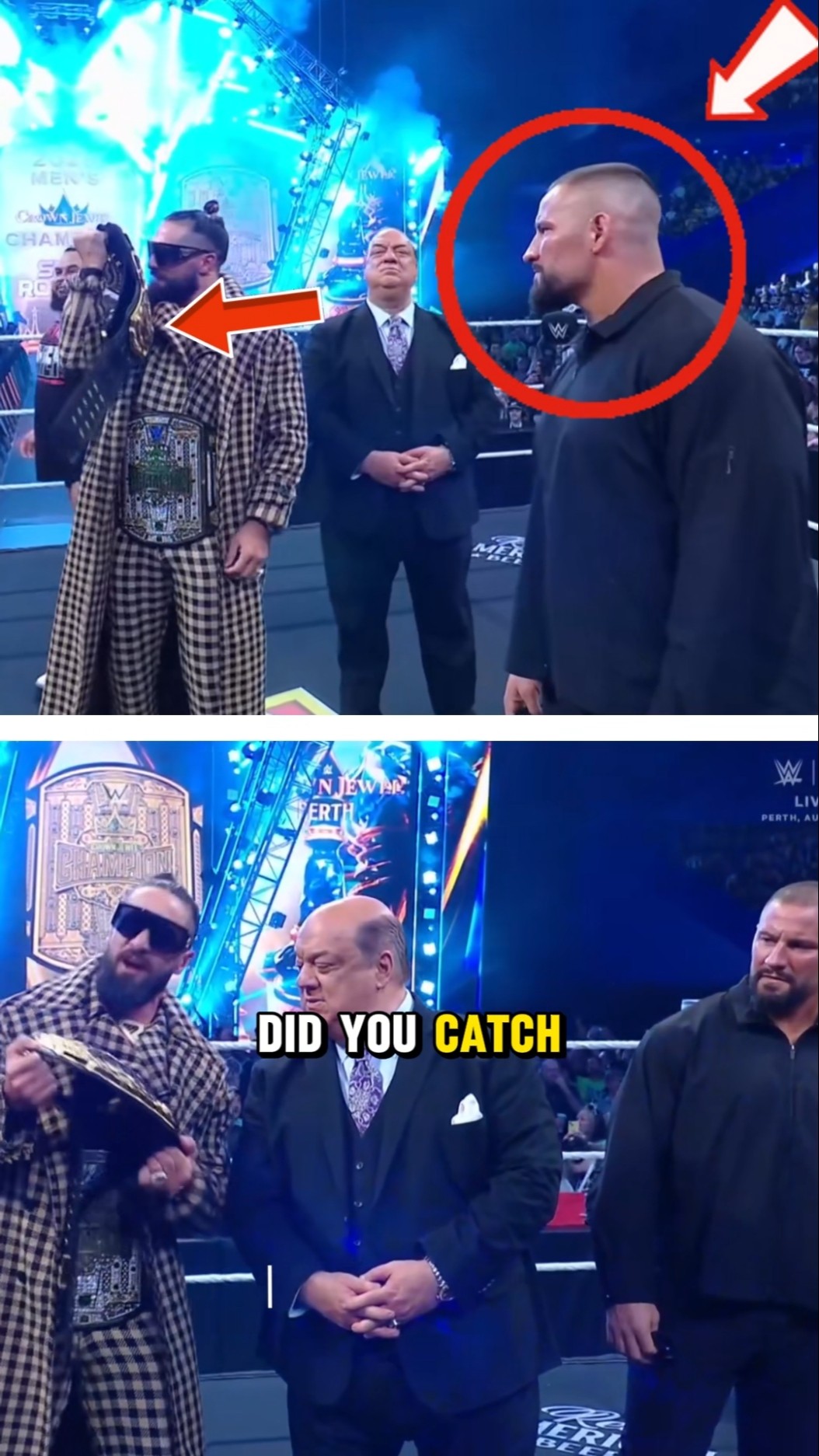 Did you catch Bron Breakker's facial expressions at the end? 👀