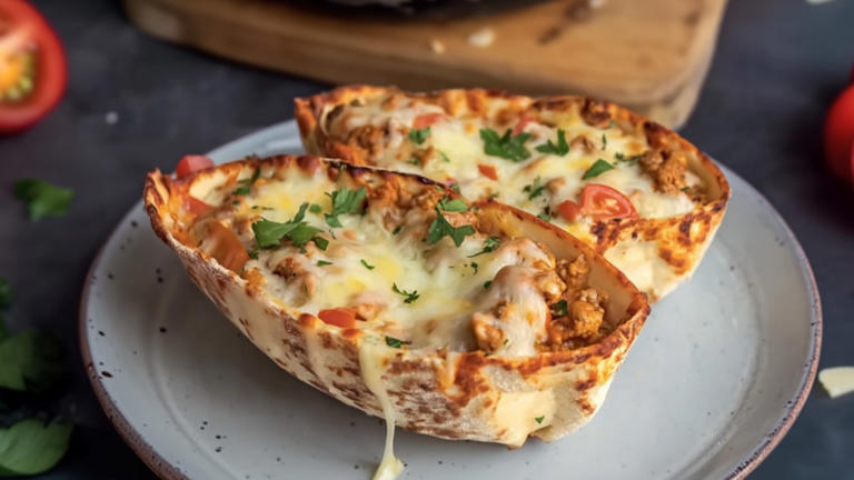 Schnelles Fingerfood aus dem Airfryer: mit Hackfleisch gefüllte Wrap ...