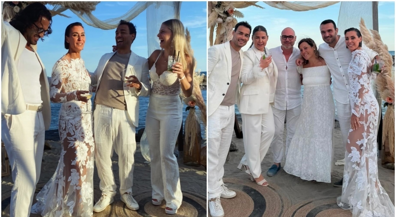 Fabio Fognini e Flavia Pennetta, il matrimonio bis in spiaggia: party ...
