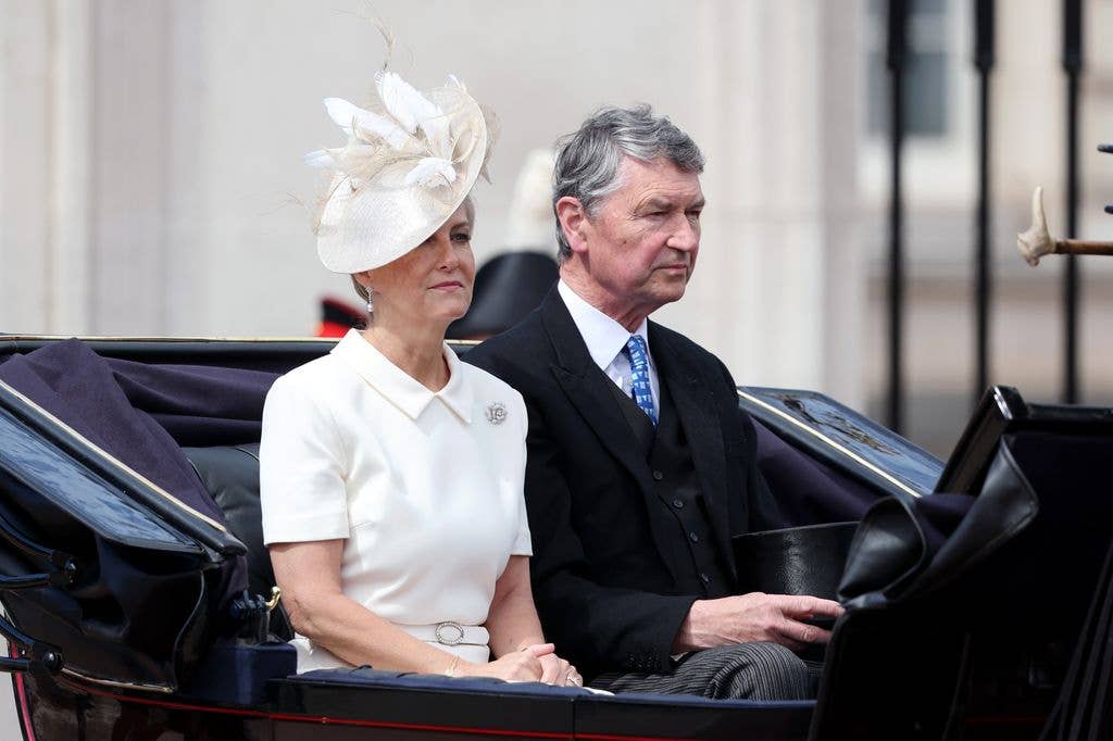 Duchess Sophie pictured on great-aunt duties with Charlotte in behind ...