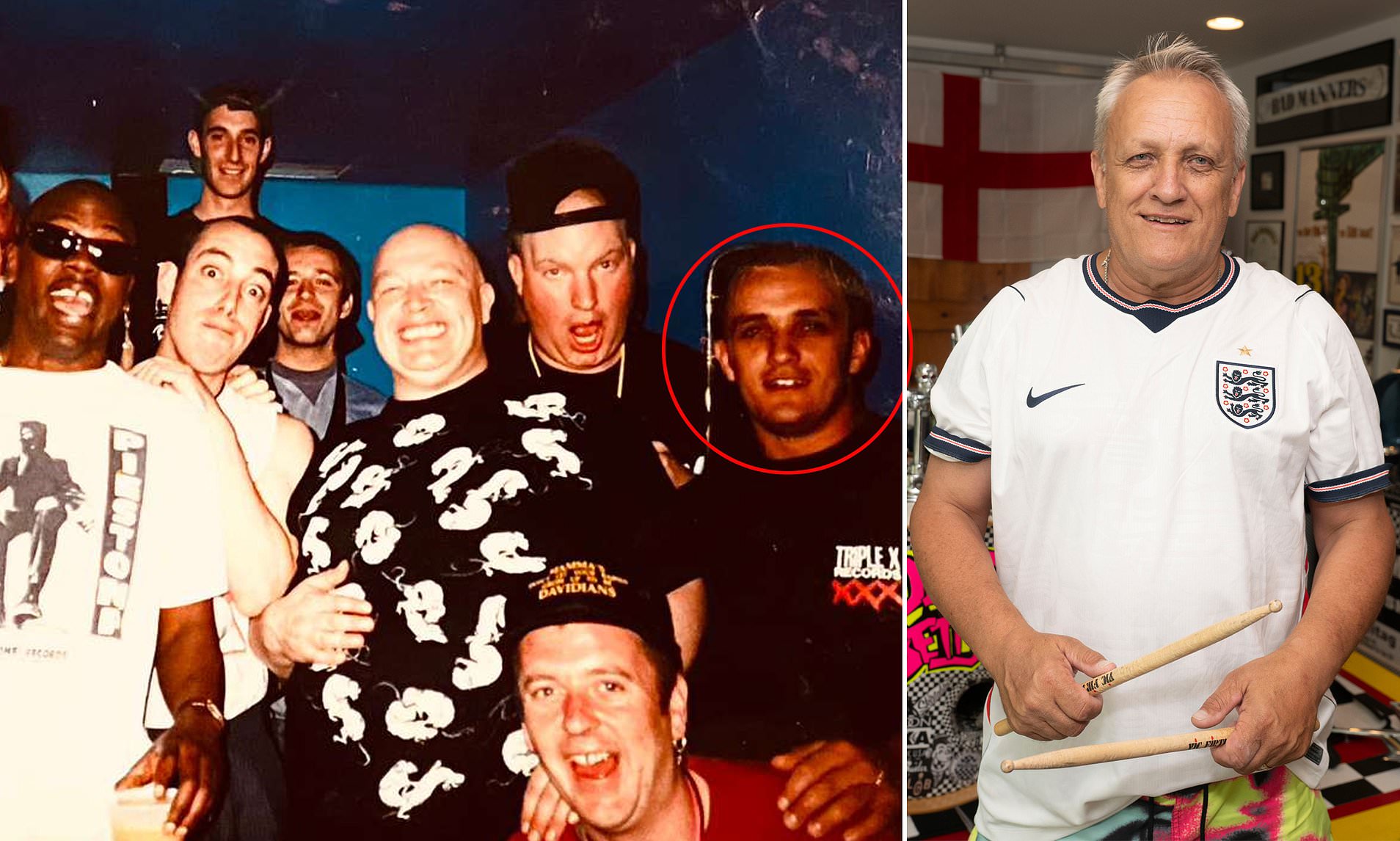 Lip up fatty! England's new World Cup neighbours include Bad Manners star