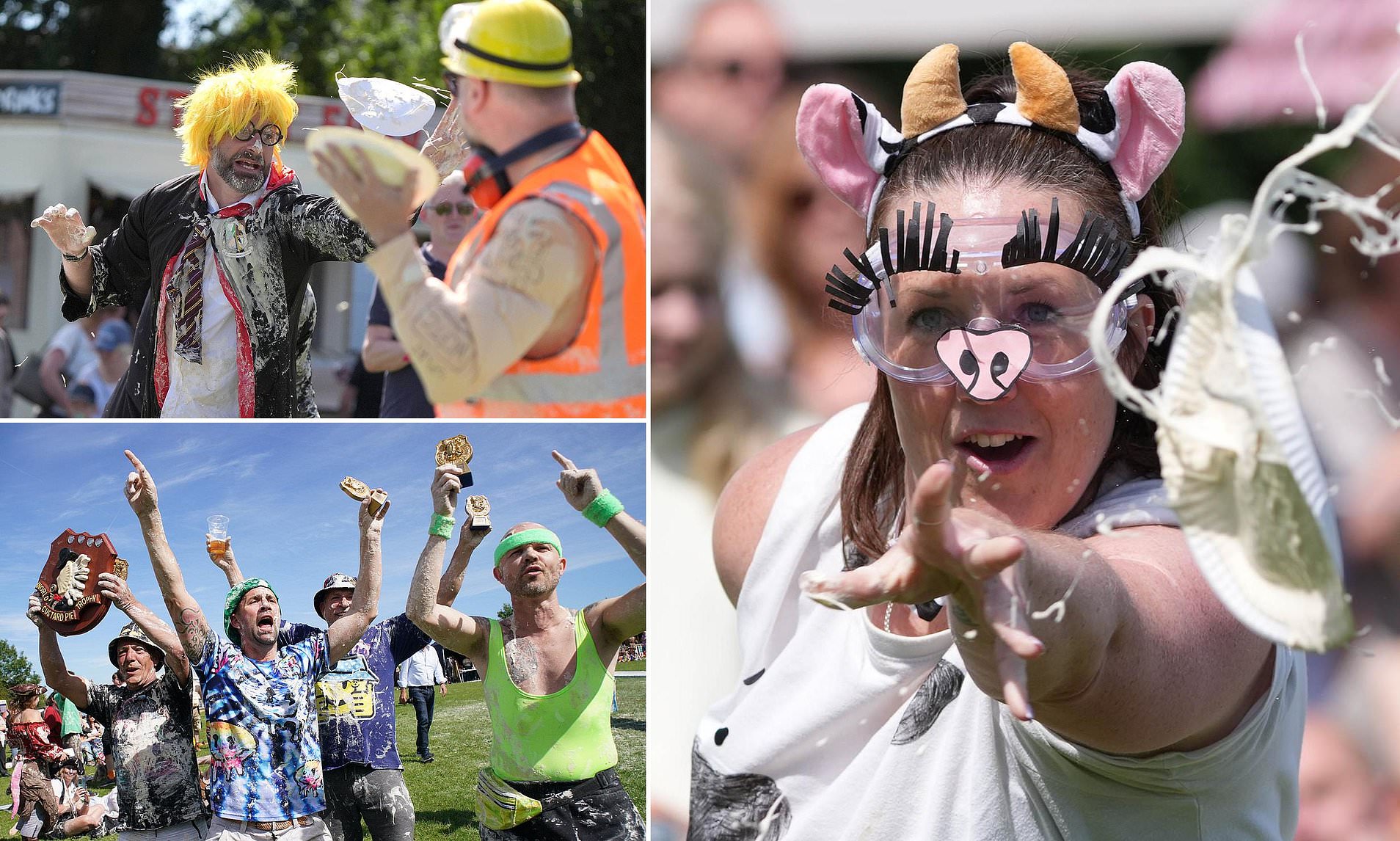Don't fancy the dry cleaning bill! Contestants get messy at the World ...
