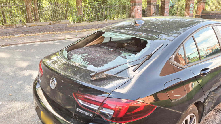 Windows smashed on over 40 parked cars with man arrested