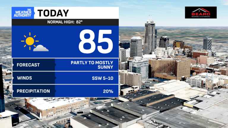 Mild Saturday before increasing storm coverage and a cold front