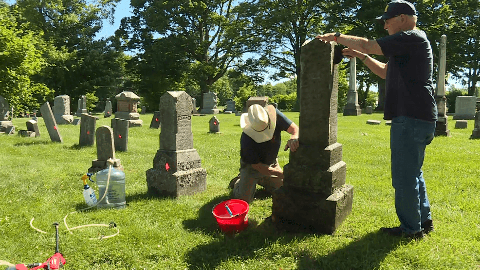 Oshtemo workshop teaches safe gravestone cleaning and repairs for ...