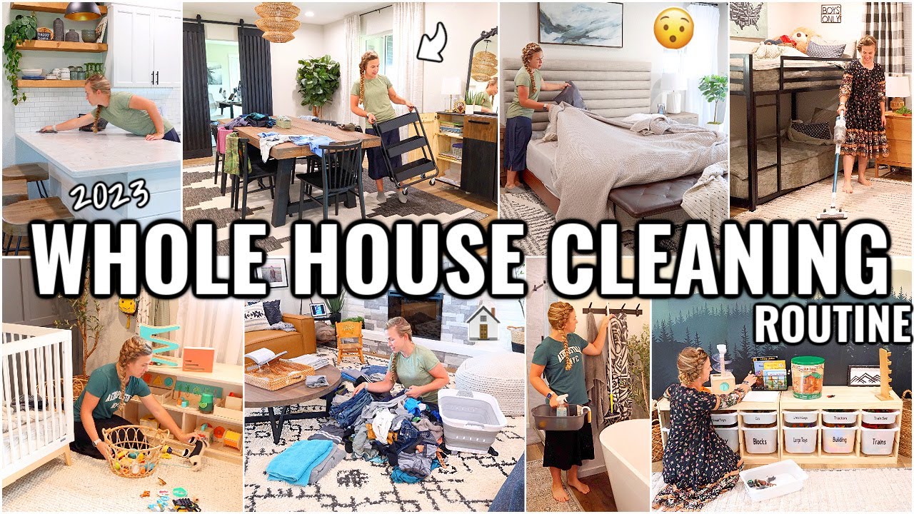 Whole house clean with me
