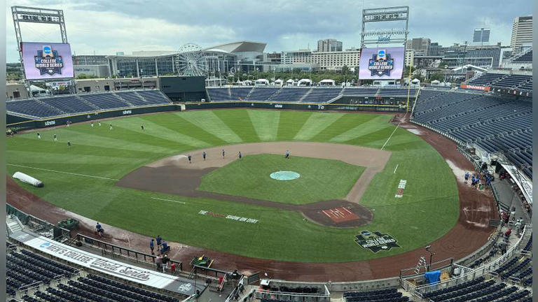 Live game, weather updates: College World Series, No. 7 Alabama vs ...