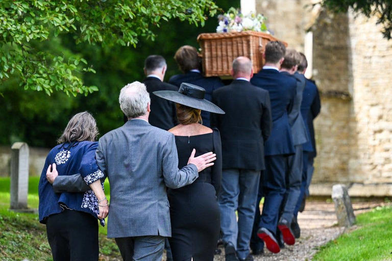 Lady Helen Taylor leads mourners at Lady Pamela Hicks' funeral – as ...