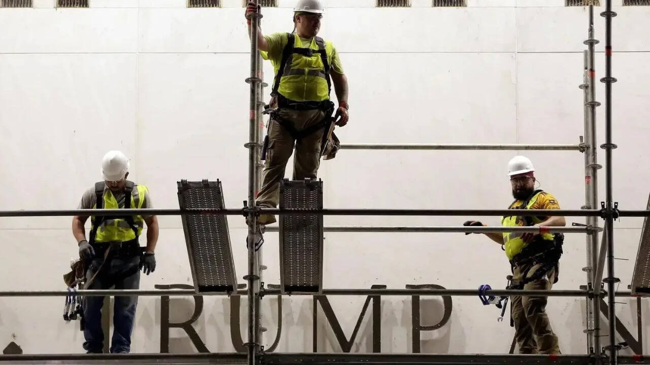 'Take it down!' Crowd cheers as Kennedy Centre removes Trump's name - watch