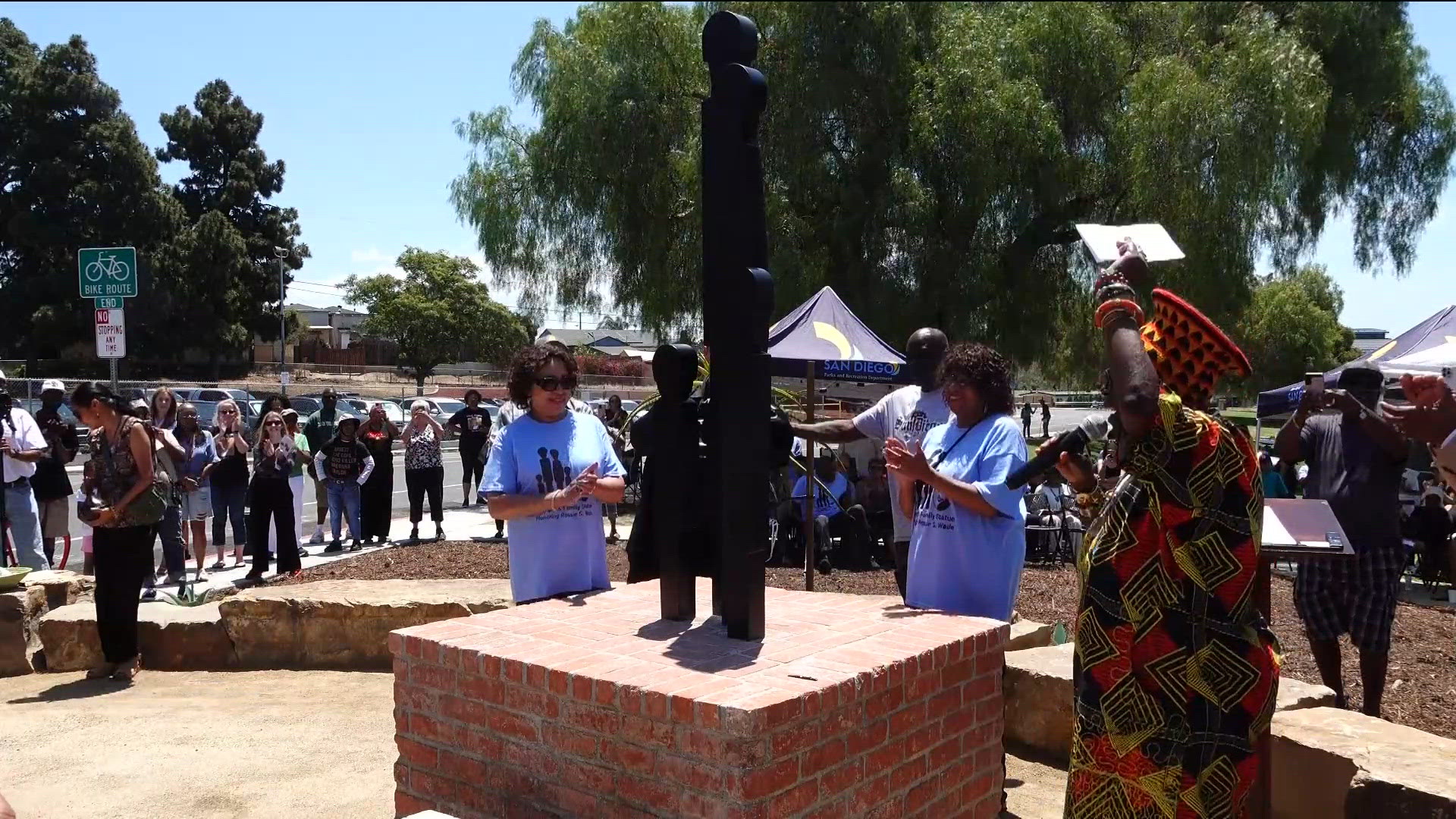 Landmark statue restored after community's 10-year push