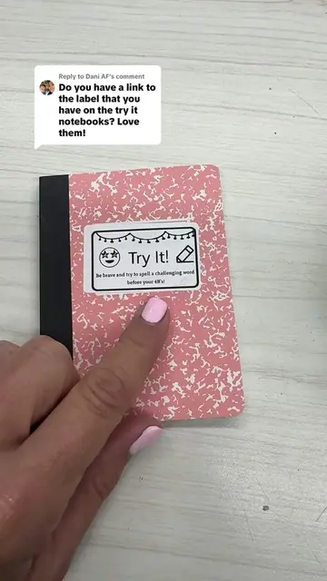 Try it notebook labels with my favorite smart label printer