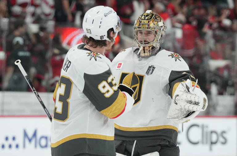 Carter Hart under spotlight as Golden Knights face elimination in SCF ...