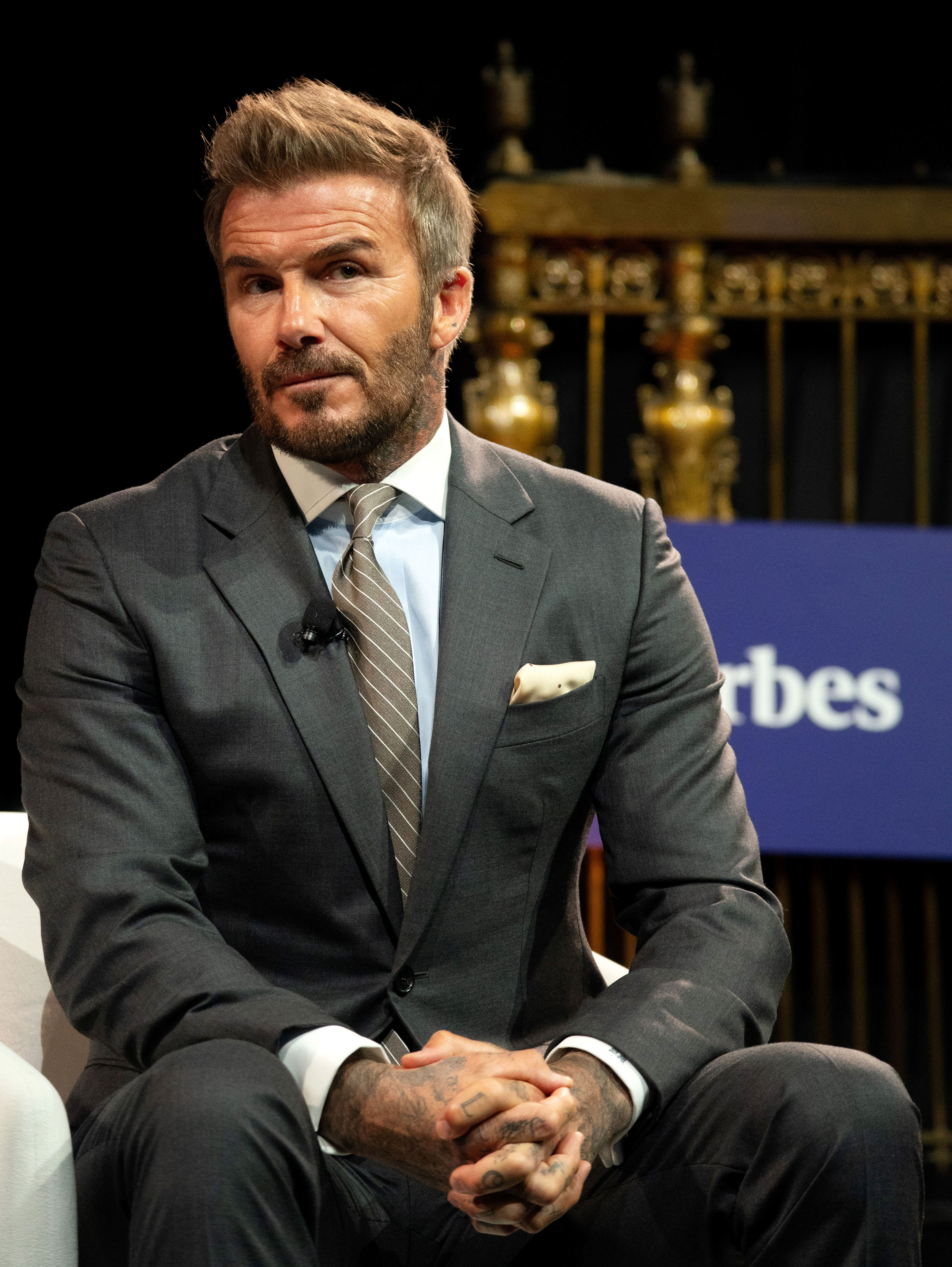 David Beckham shuts down interview question about son Brooklyn as ...