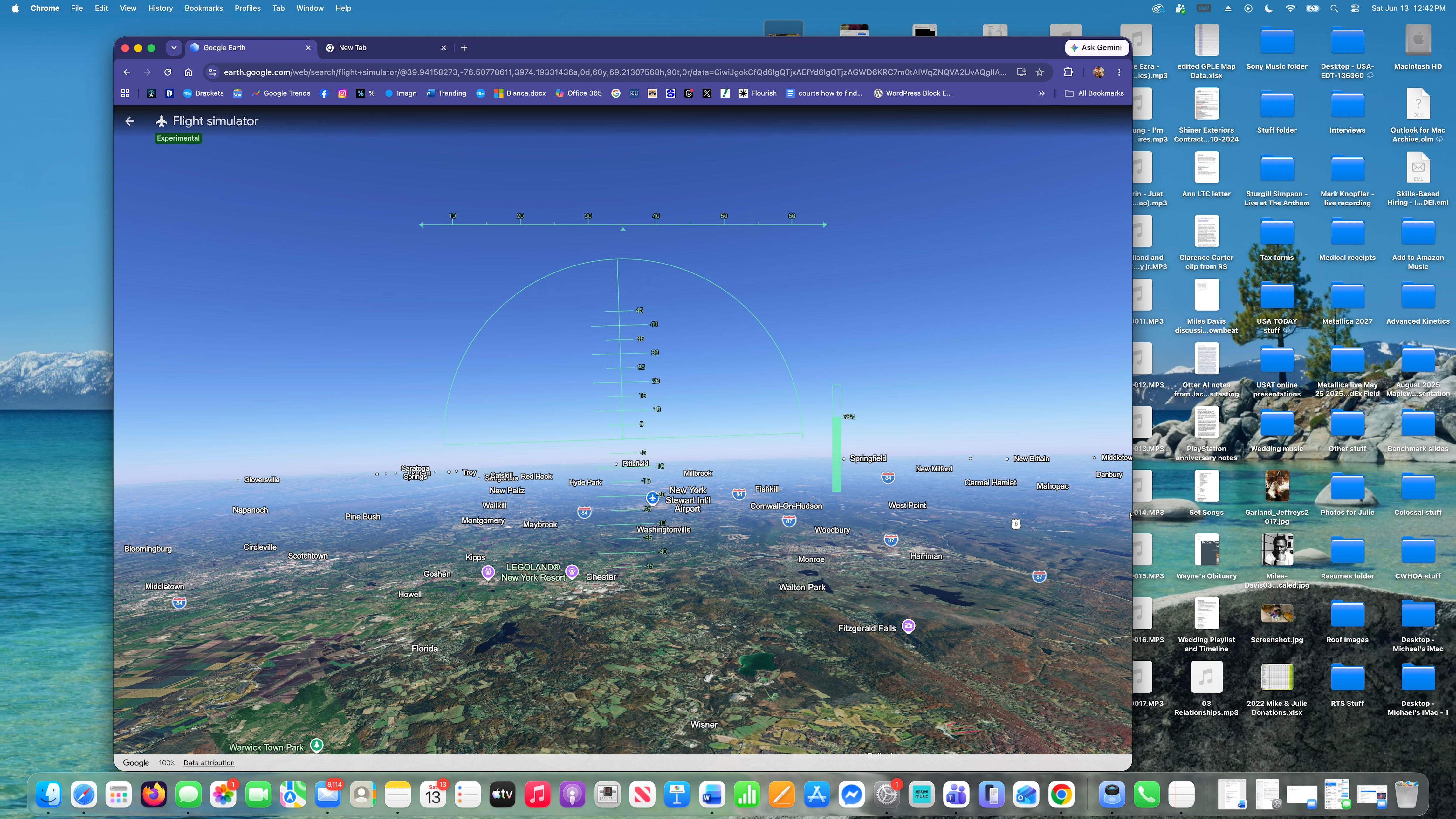 Google has a free flight simulator you can pilot