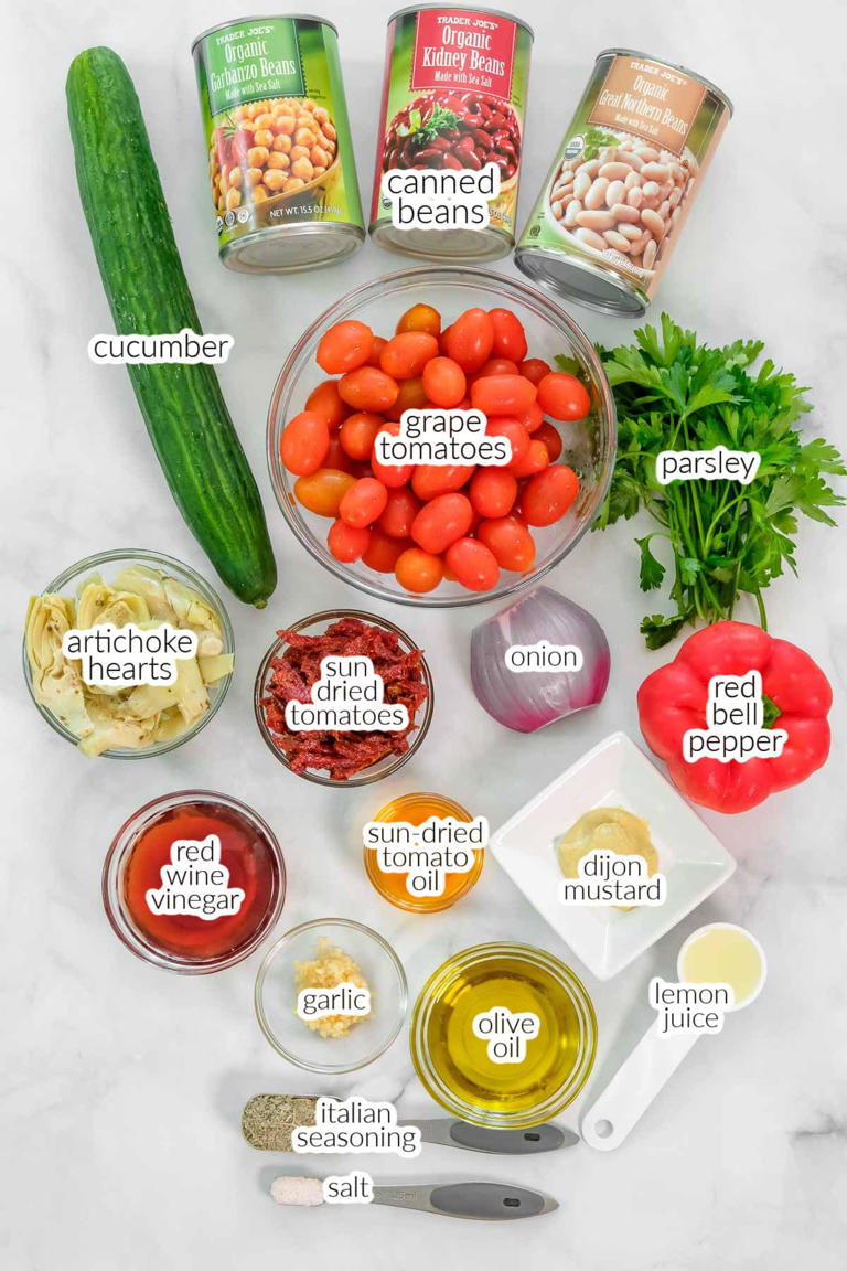 Dense bean salad