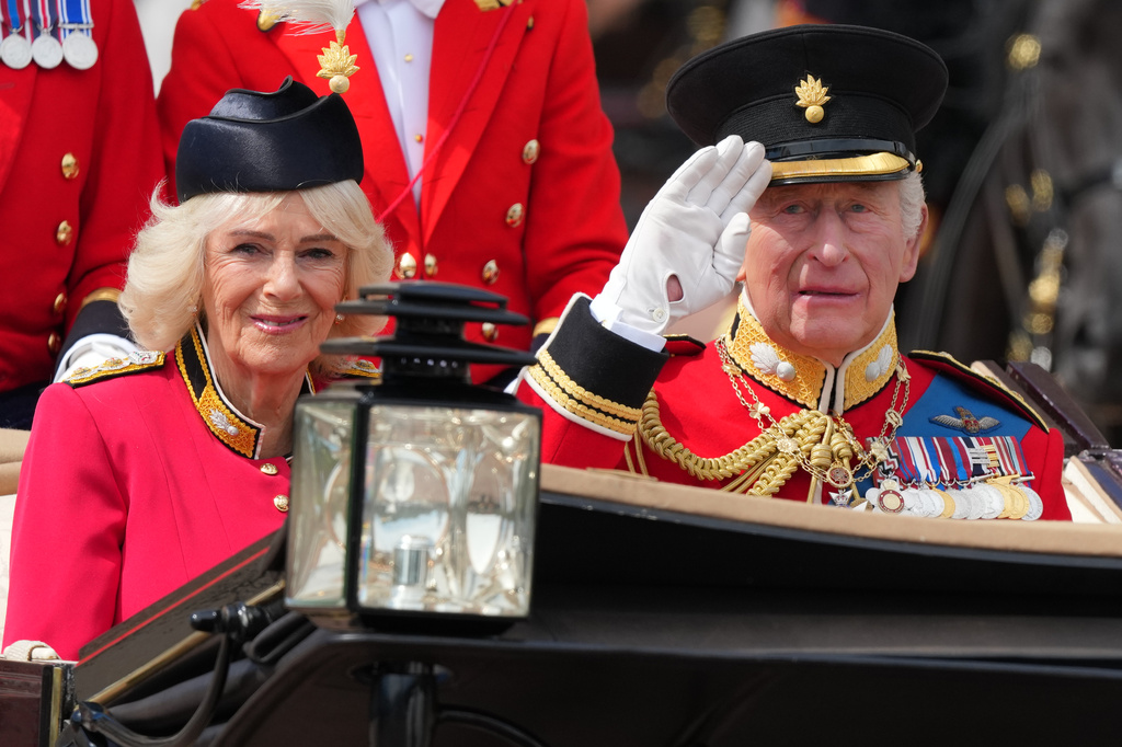Photos show the royal family at the Trooping the Colour parade