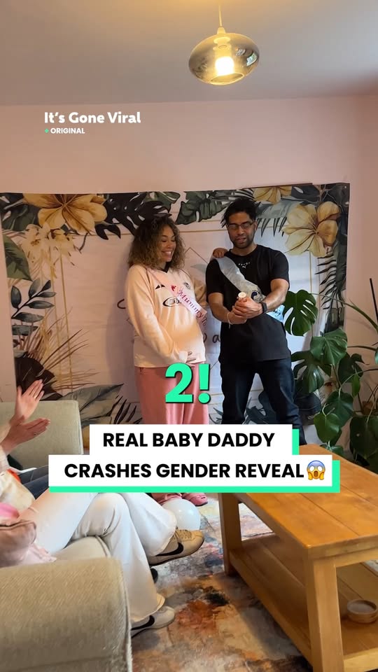 Real baby daddy ruins gender reveal