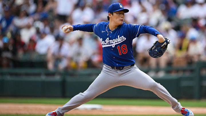 Yoshinobu Yamamoto comes 4 outs short of perfect game, loses no-hitter ...