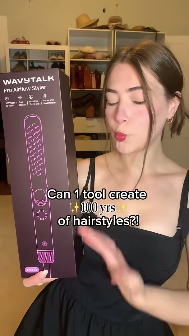 100 YRS of HAIR- 1 TOOL #AD @Wavytalkofficial #wavytalk # ...
