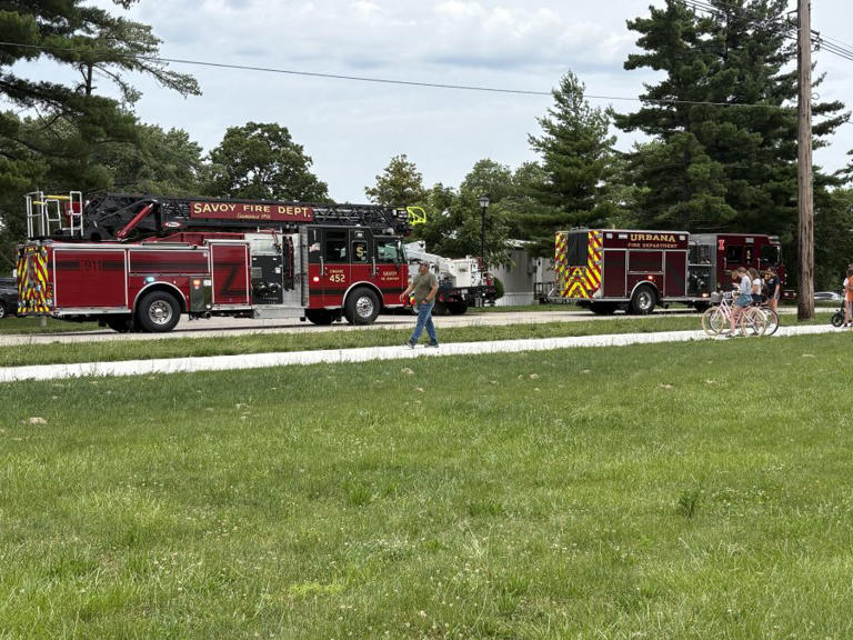 2 children, 2 adults hospitalized with burns in Urbana mobile home fire