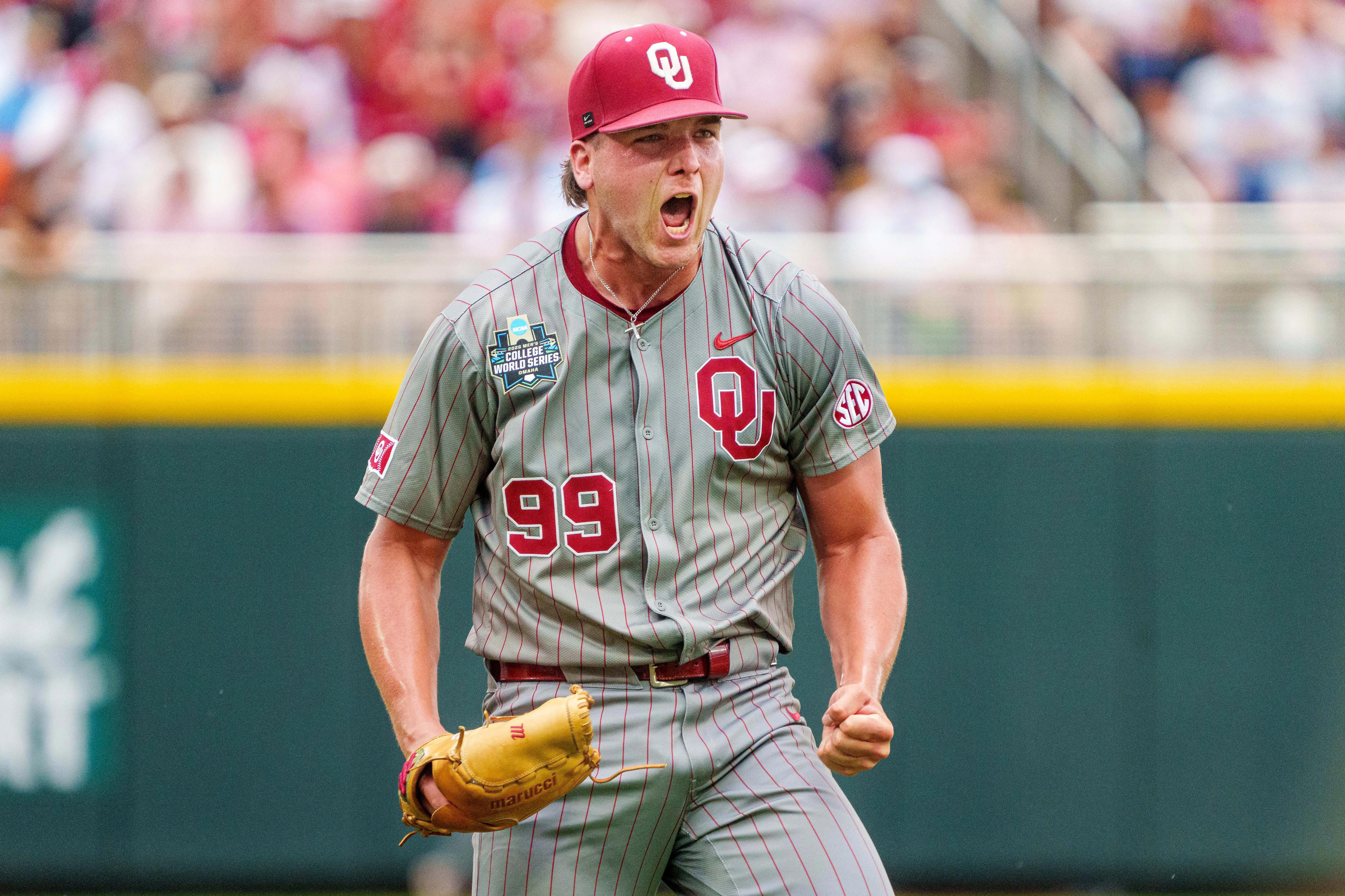 Cord Rager brings 'tunnel focus' to College World Series as OU baseball ...