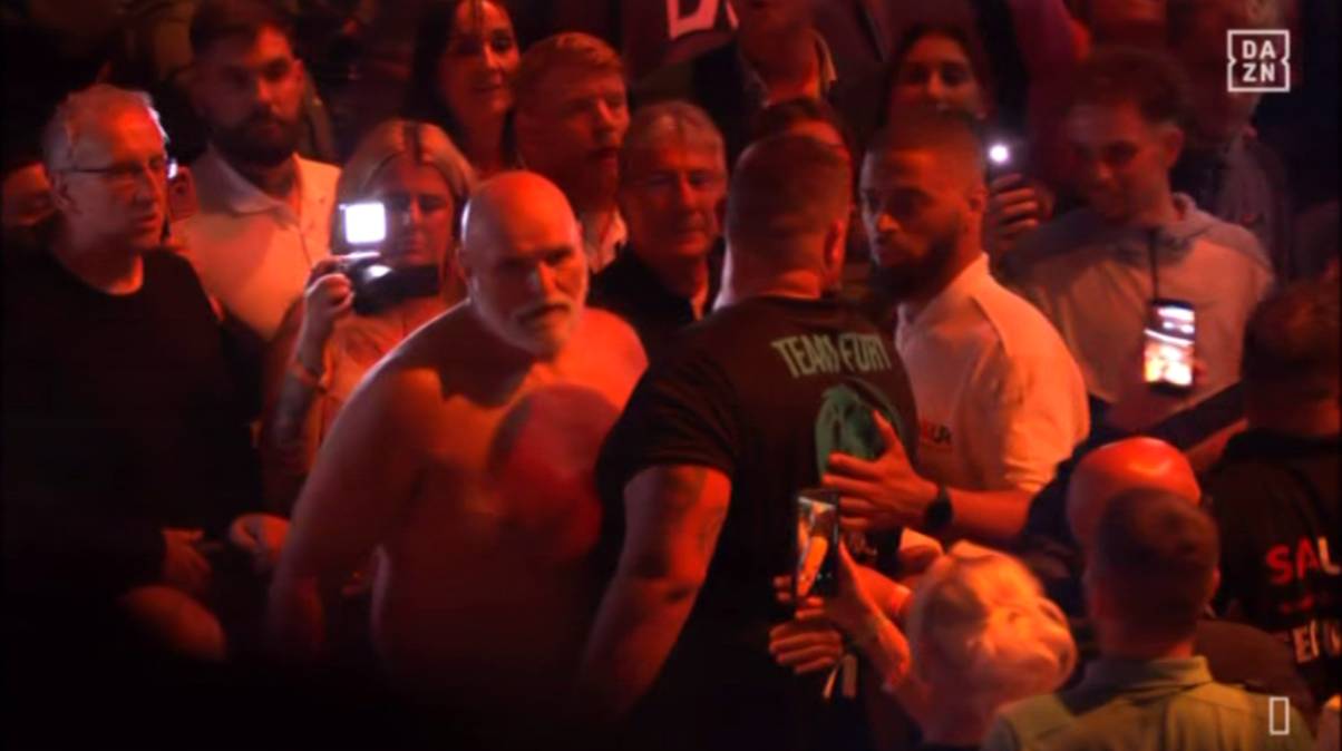 Chase DeMoor slaps Roman Fury in chaotic scenes after Tommy Fury fight