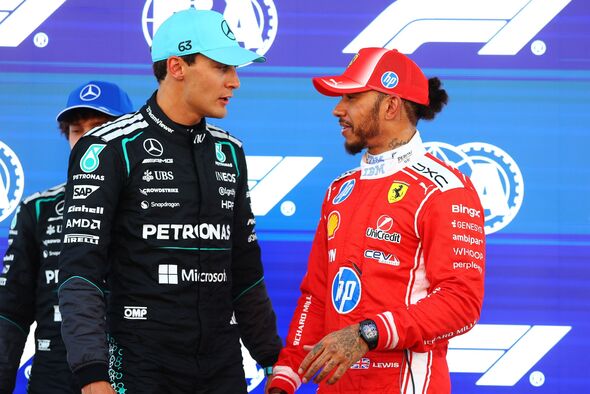 Lewis Hamilton sends George Russell threat at Barcelona GP as Mercedes ...