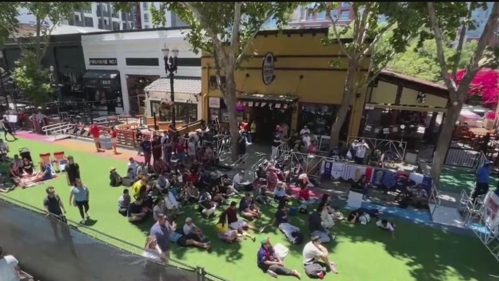 World Cup fans flock to San Jose's San Pedro Square for fun atmosphere