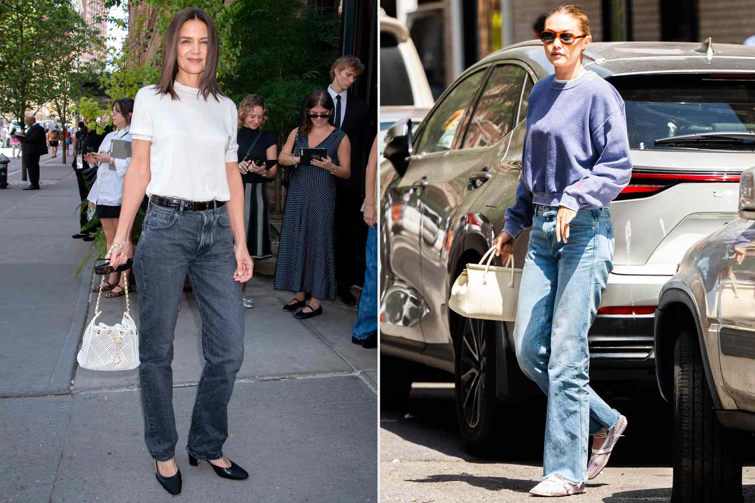 Katie Holmes and Gigi Hadid showed us how to wear these leg-lengthening ...