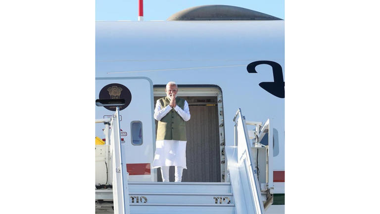 PM Modi arrives in Nice for France visit, to meet President Macron